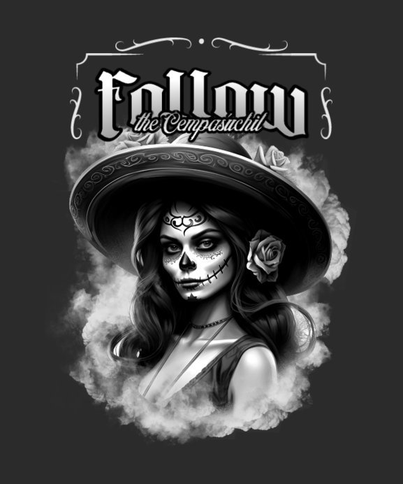 Placeit - T-Shirt Design Template Featuring a Day of the Dead Theme ...