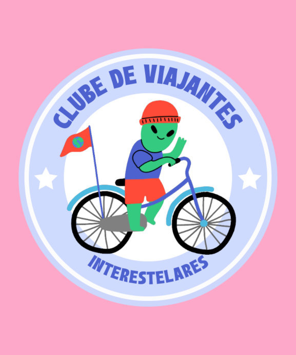 Placeit - T-Shirt Design Creator Featuring a Smiling Alien Riding a Bike