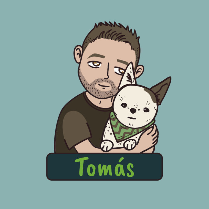 Placeit - Avatar Generator Featuring a Character Graphic With a Pet