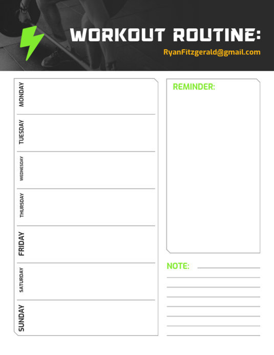 Placeit - Planner Design Maker for a Professional Fitness Routine