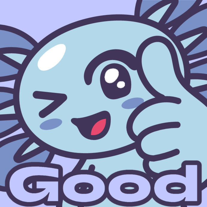 Placeit - Twitch Emote Template Featuring a Cool Axolotl with a Winking Eye