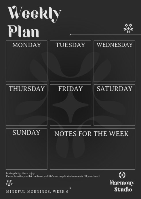 Placeit - Fitness Planner Design Generator for a Pilates Workout Schedule