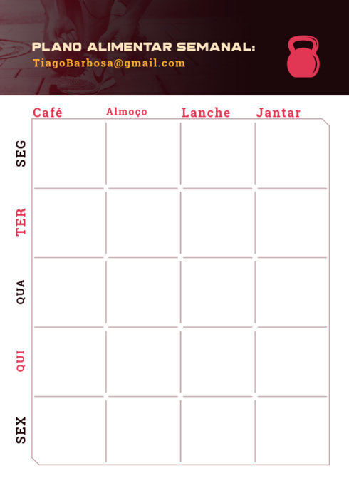 Placeit - Fitness Planner Design Maker for a Healthy Diet Plan