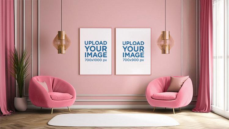 Placeit - Art Print Mockup of an AI-Generated Setting with a Decoration ...