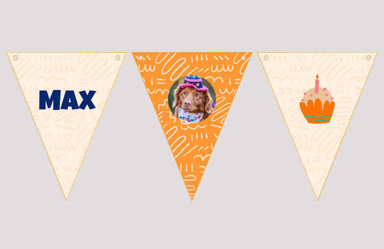 Placeit - Party Banner Design Maker for a Puppy's Birthday