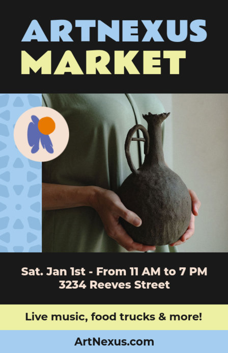 Placeit - Flyer Design Maker for an Art Fair Ceramic Event