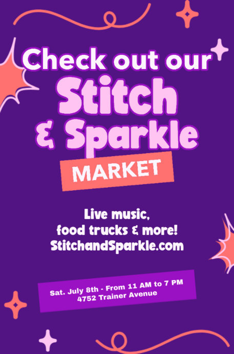 Placeit - Flyer Design Template for an Art Bazaar Fair Event