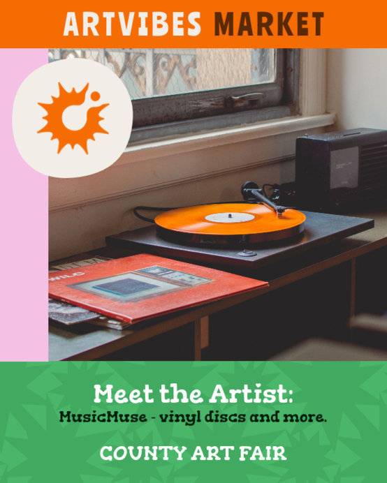 Placeit - Instagram Post Template for a County Music Art Fair Event Ad