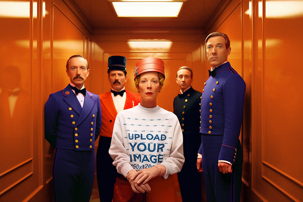 Placeit - AI-Generated Sweatshirt Mockup of a Classy Woman in an ...