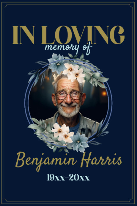 Placeit - Poster Design Creator With a Sweet Message for a Memorial Service
