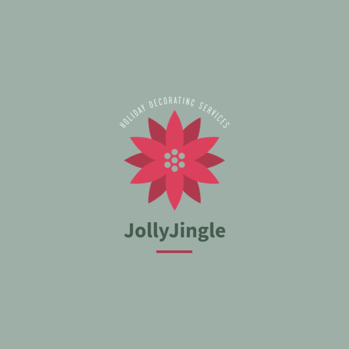 Placeit - Decorator Shop Logo Template Featuring a Poinsettia Flower ...