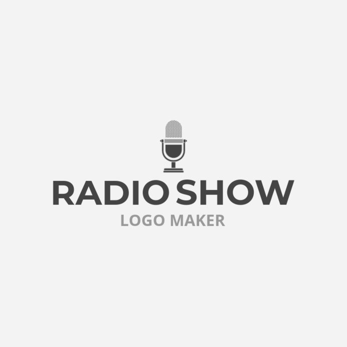 Placeit - Radio Show Logo Maker with Microphone Icon