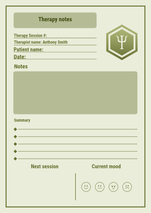 Placeit - Planner Design Generator With a Psychology Symbol for Therapy ...