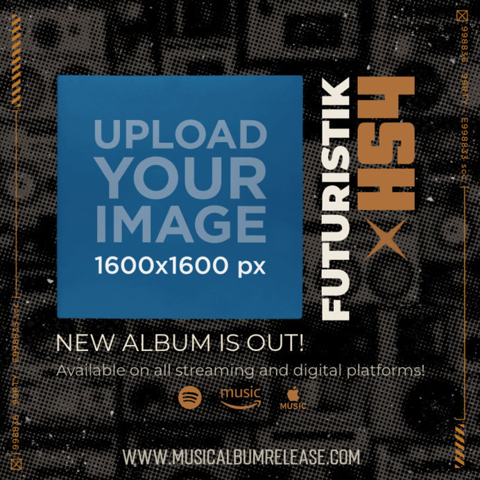 Placeit - Mockup of a Vinyl Record Featuring a Promotional Ad