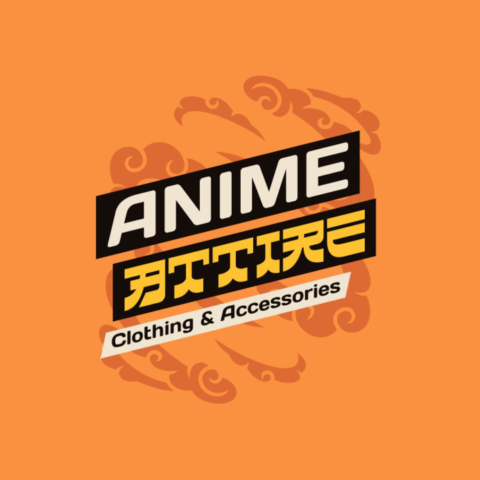 Placeit - Anime Clothing Store Logo Maker with a Flaming Graphic