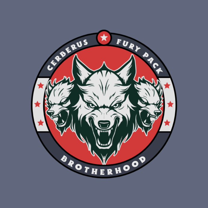 Placeit - Airsoft Squad Logo Creator Featuring Illustrated Wolves