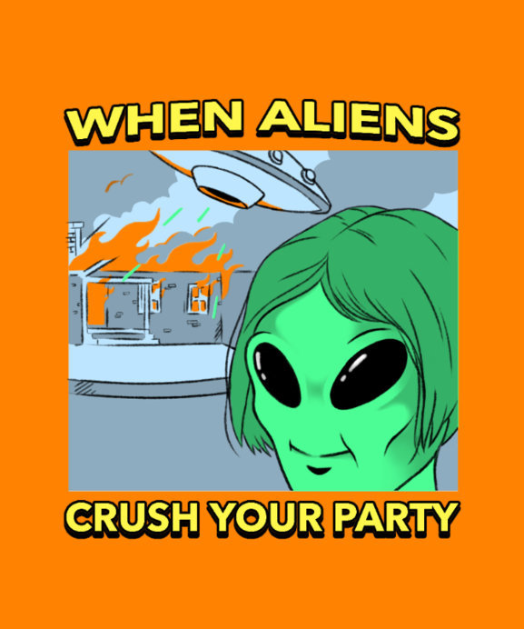 Placeit - Meme-Inspired T-Shirt Design Maker with a Funny Alien ...