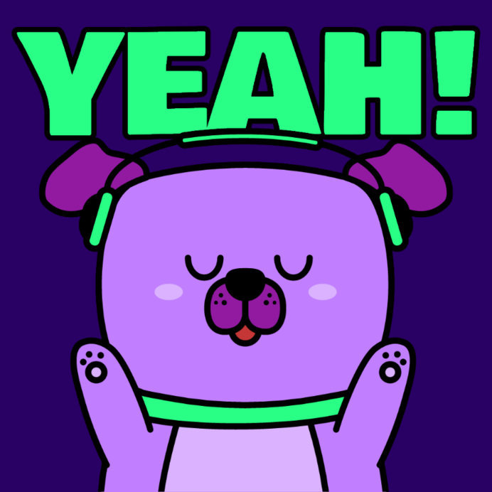 Placeit - Twitch Emote Creator Featuring a Cute Puppy with Headphones ...