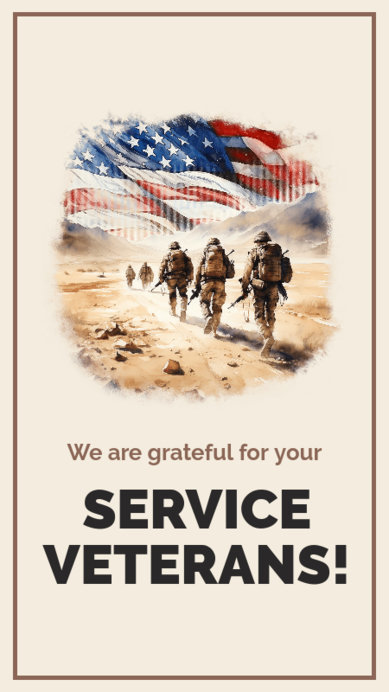 Placeit - Instagram Story Maker to Commemorate Veterans Day With a ...