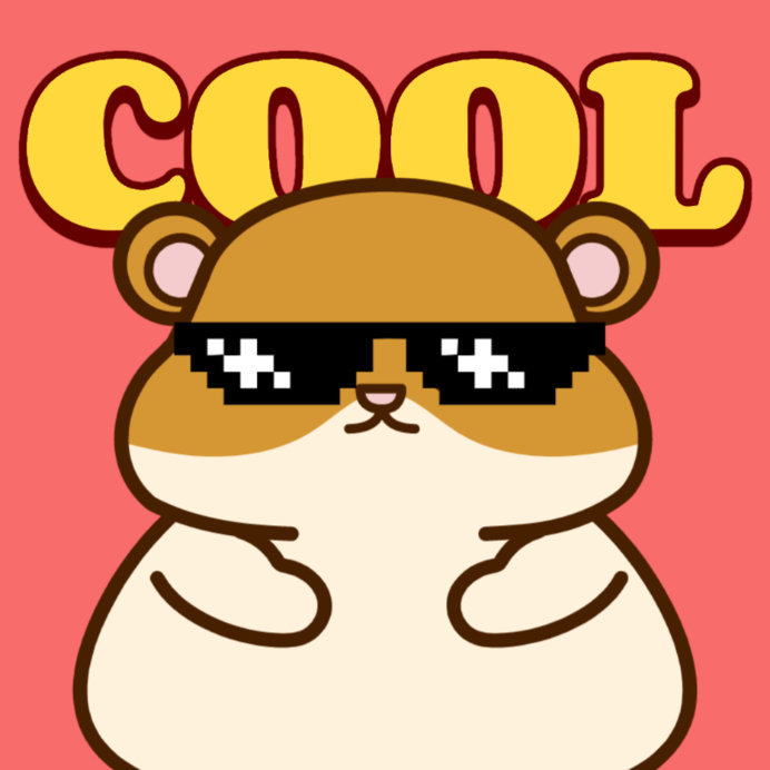 Placeit - Twitch Emote Template Featuring a Cute Hamster with Pixel ...