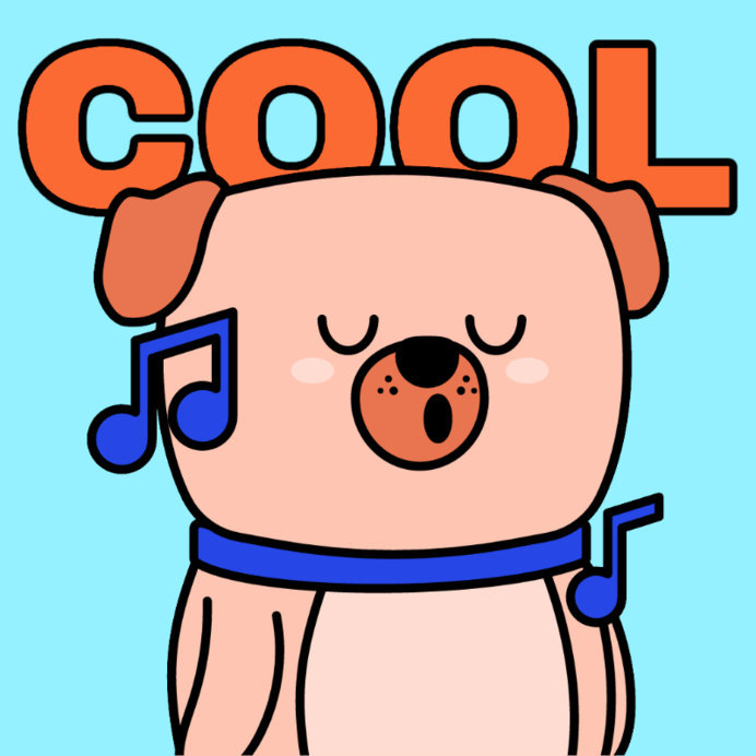 Placeit - Twitch Emote Creator Featuring an Adorable Dog Jamming to Music