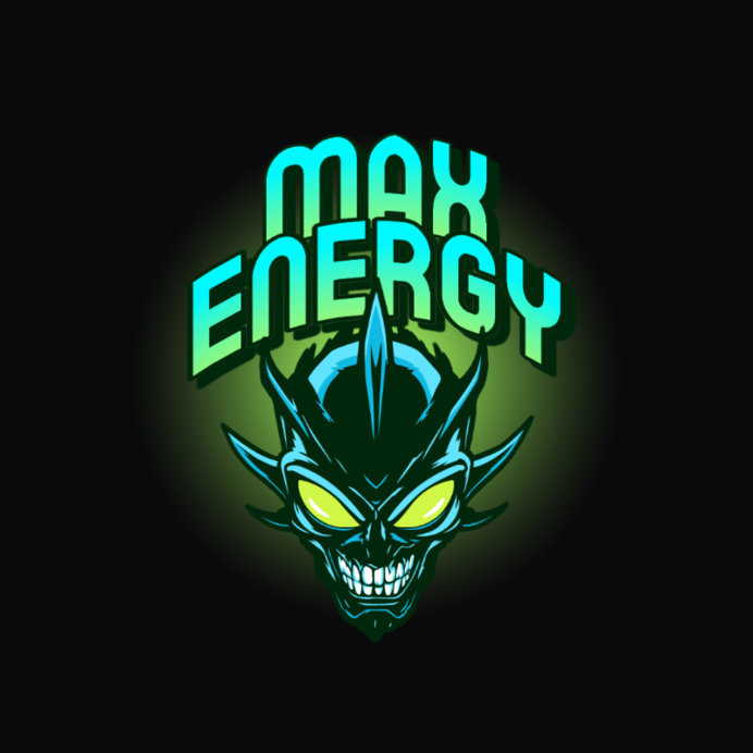 Placeit - Logo Template for an Energy Supplements Brand with an Alien Face