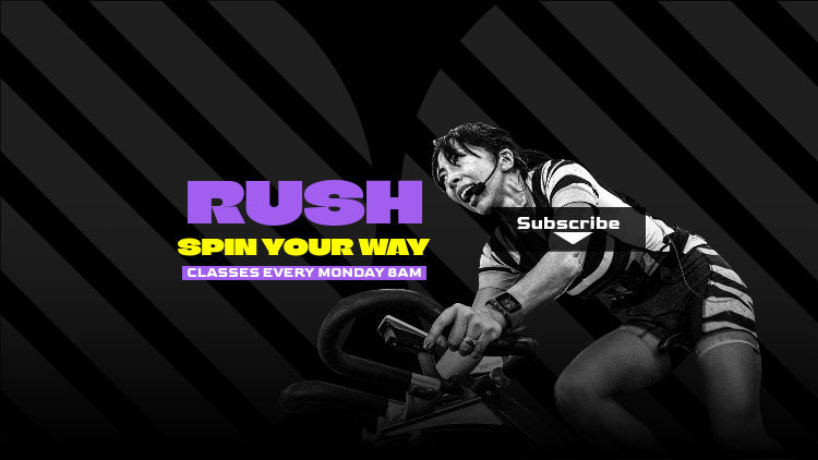 Placeit - YouTube Banner Maker Featuring an Ad for Indoor Cycling Routines