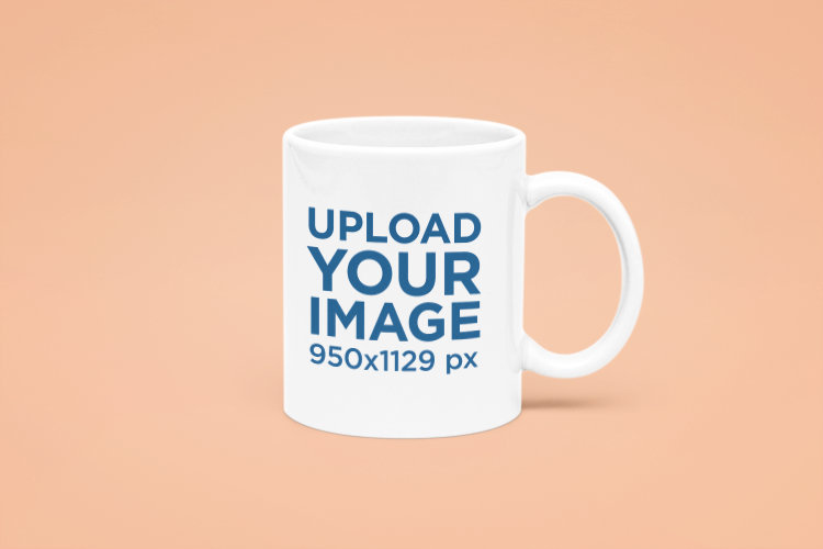 Placeit - Mockup of an 11 oz Coffee Mug Placed in a Minimalist Setting