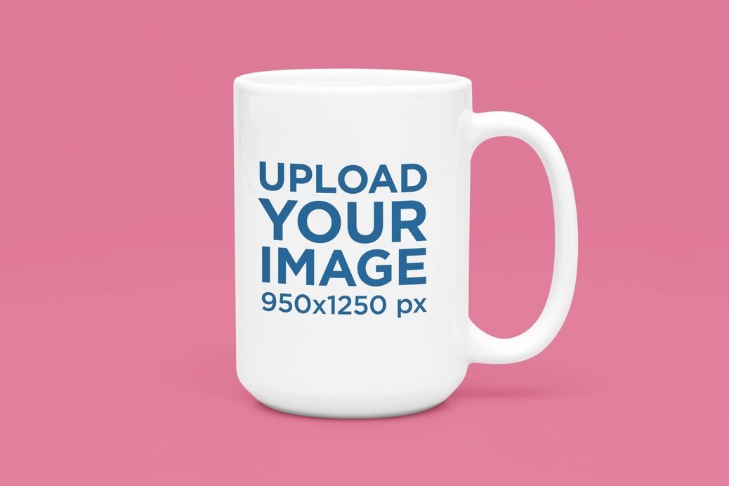 Placeit - Mockup of a 15 oz Coffee Mug Placed in a Simple Setting