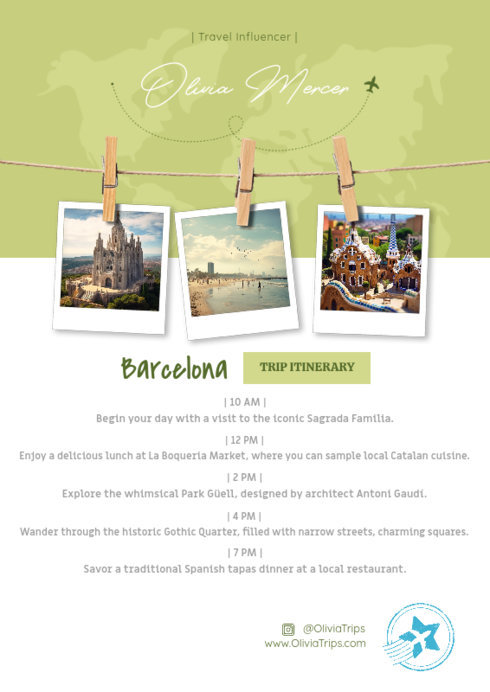 Placeit - Planner Design Creator to Share a Trip Itinerary