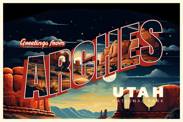 Placeit - Postcard Design Creator with an AI-Generated Illustration of ...