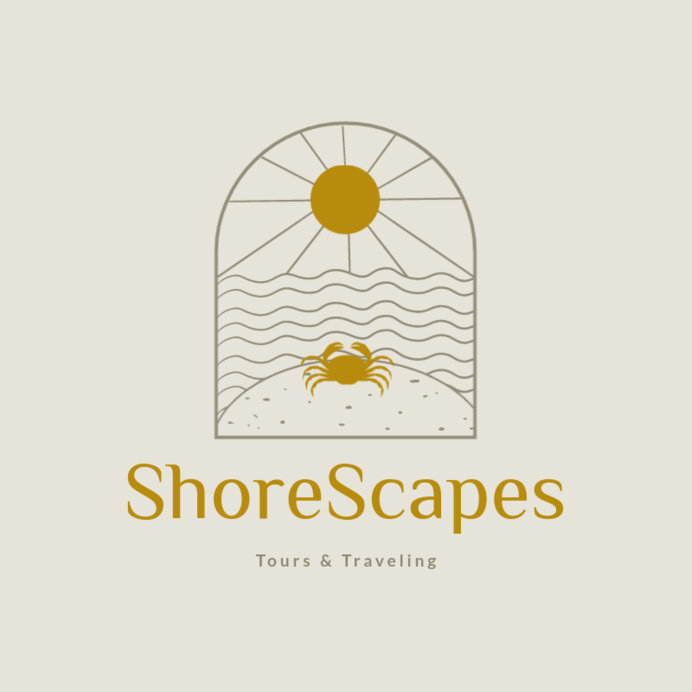 Placeit - Travel Agency Logo Maker Featuring an Illustrated Beach