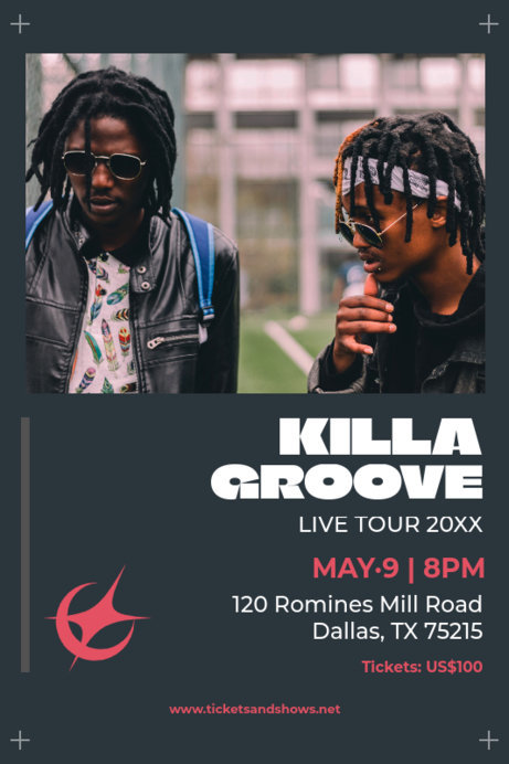 Placeit - Poster Generator to Share a Musician Concert