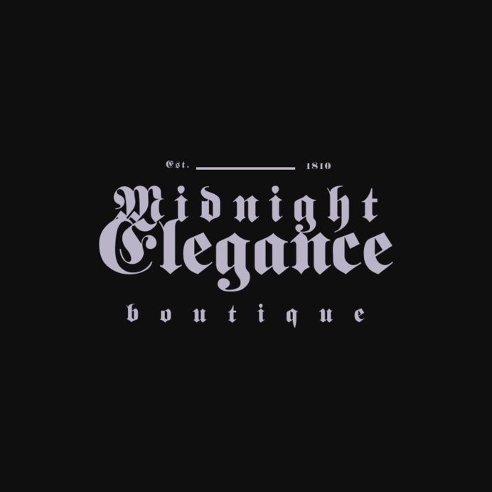 Placeit - Logo Generator Featuring a Gothic Style for a Fashion Store