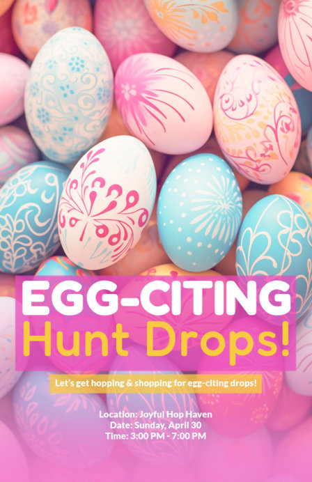 Placeit - Flyer Design Generator Featuring an Egg-Hunting-Themed ...