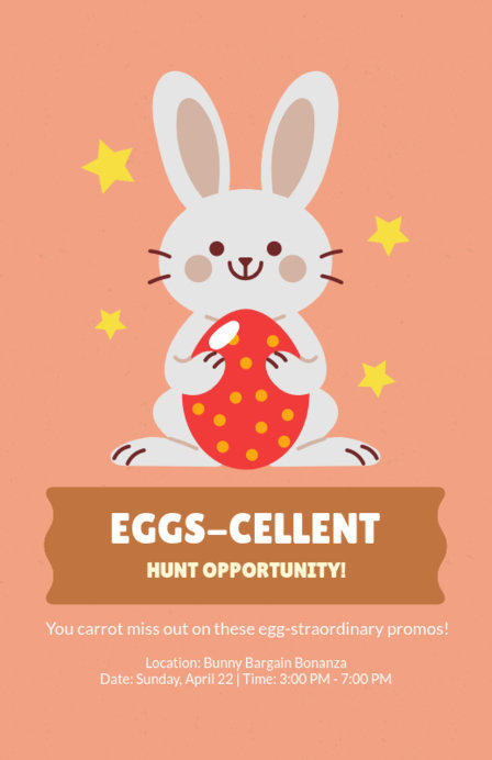 Placeit - Flyer Design Maker Featuring an Easter-Themed Sale Ad