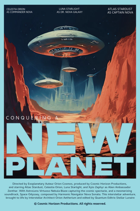 Placeit - Art Print Design Creator for an Alien-Themed Film With a ...