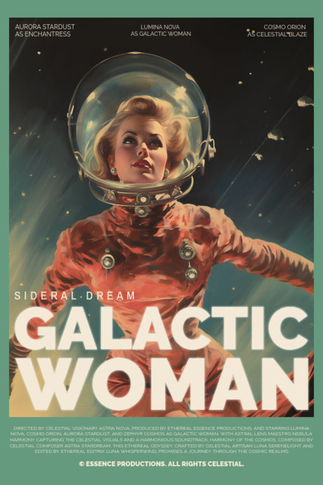 Placeit - Sci-Fi Poster Design Template for a Space-Themed Movie