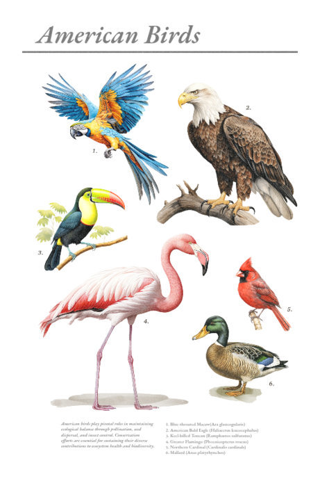 Placeit - Art Print Design Creator Featuring American Bird Illustrations