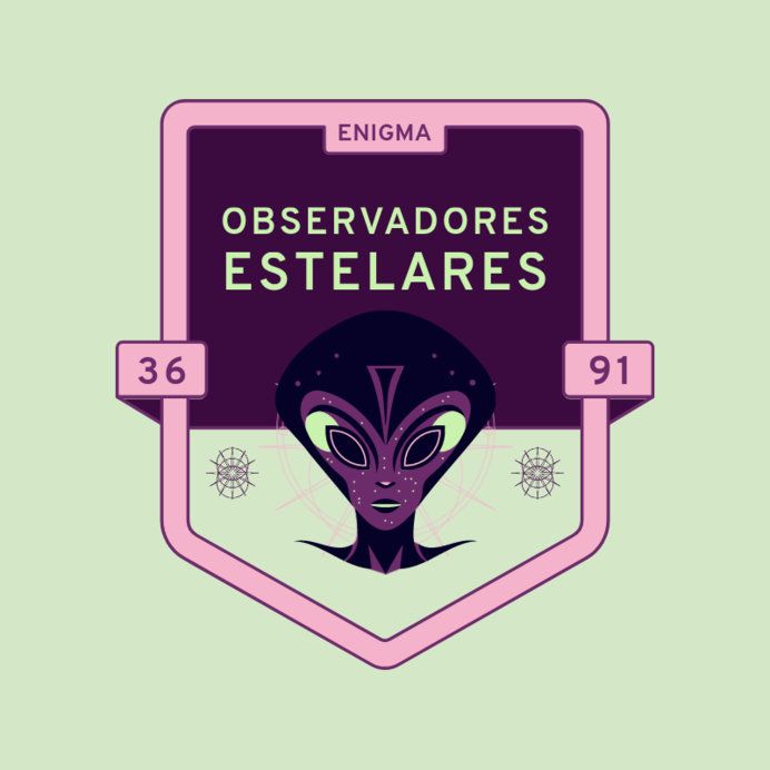 Placeit - Logo Template for a UFO-Watching Club Featuring an Alien Graphic