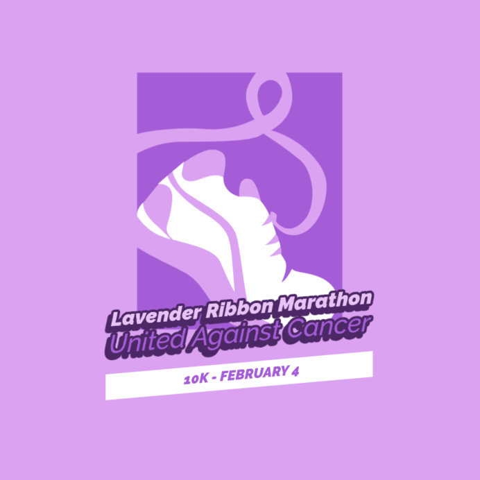 Placeit - Logo Template for a Cancer Awareness 10K Run