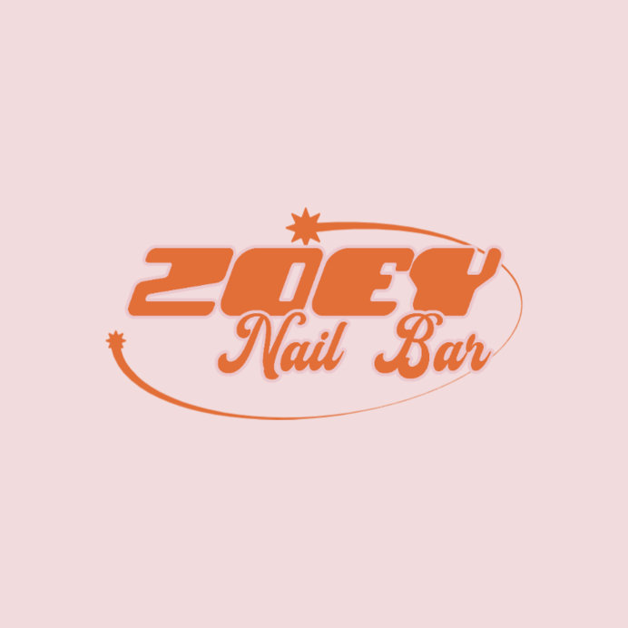Placeit - Nail Bar Logo Maker Featuring a 90s Aesthetic