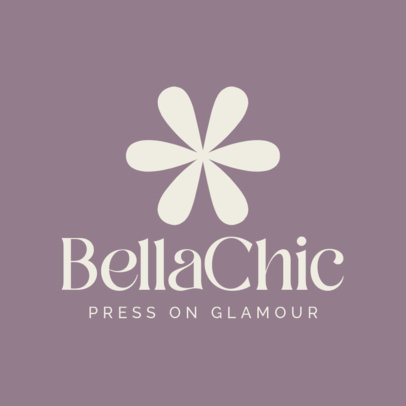 Placeit - Chic Logo Maker for a Press-On Nails Salon
