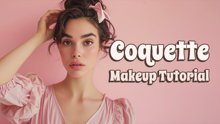 Placeit - Girly YouTube Thumbnail Creator for a Coquette Makeup ...