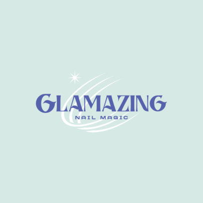Placeit - Nail Bar Logo Template With a Glamorous Aesthetic