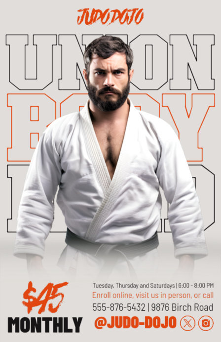 Placeit - Informative Flyer Design Maker with an AI-Created Fighter for ...