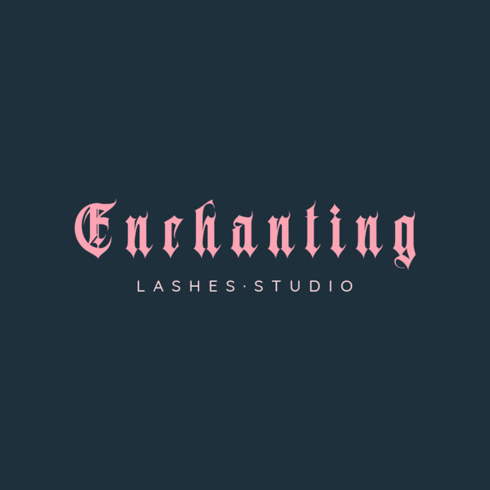 Placeit - Lashes Studio Logo Generator with Contrasting Typefaces