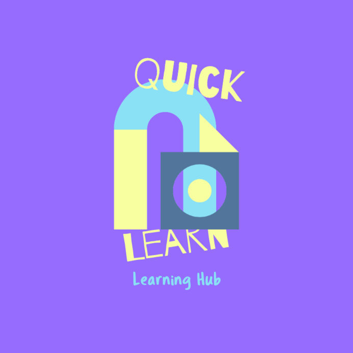 Placeit - Online Logo Template with Colorful Shapes for a Learning Hub