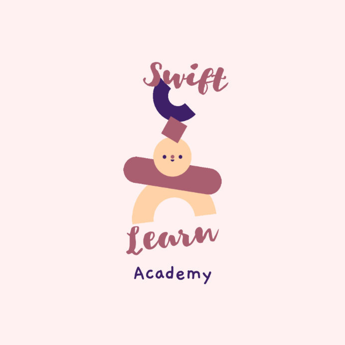 Placeit - Kids Academy Logo Maker Featuring Smiling Shapes