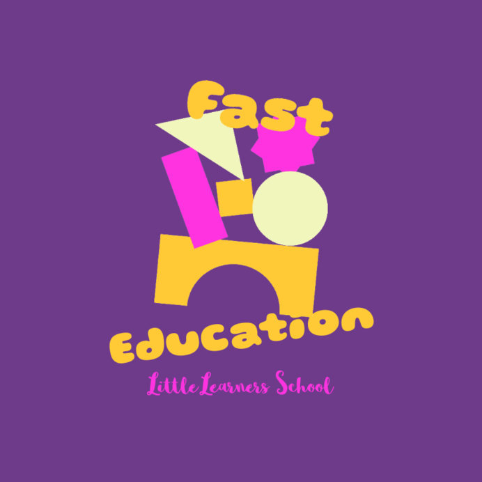 Placeit - Kids School Online Logo Template Featuring Colorful Shapes